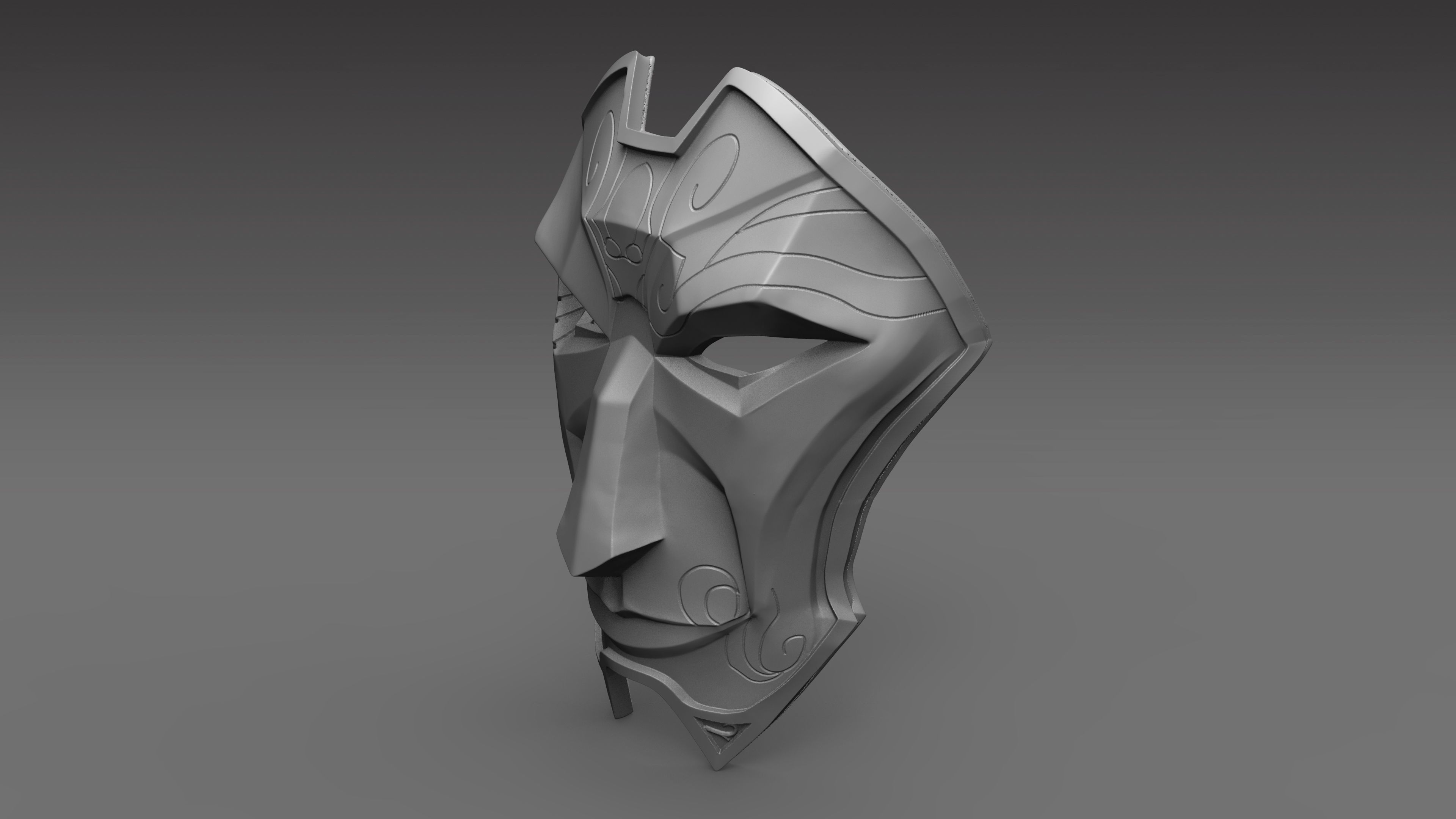 Jhin Mask 3D Printable 3D model 3D printable | CGTrader