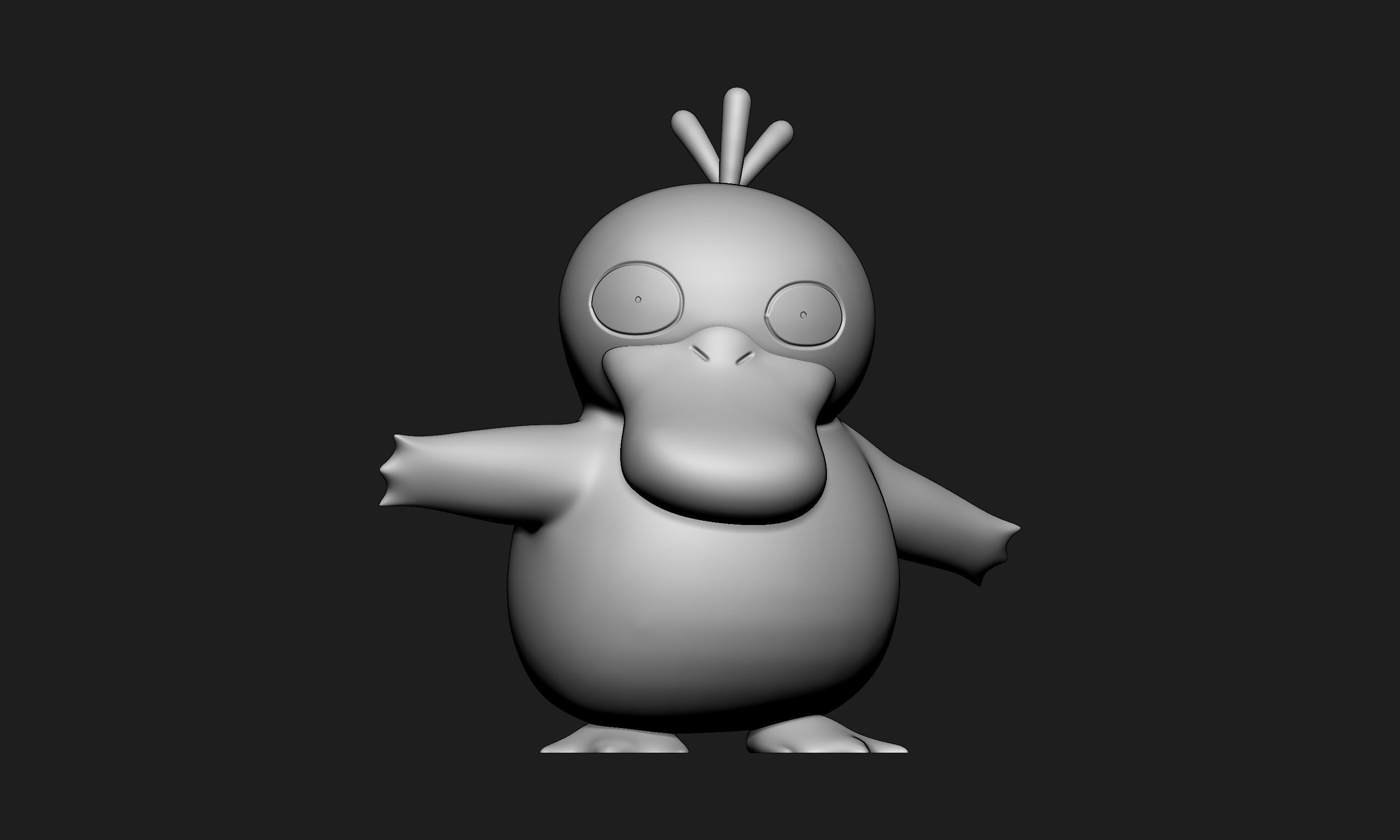 Pokemon - Psyduck with 2 different poses 3D model 3D printable | CGTrader