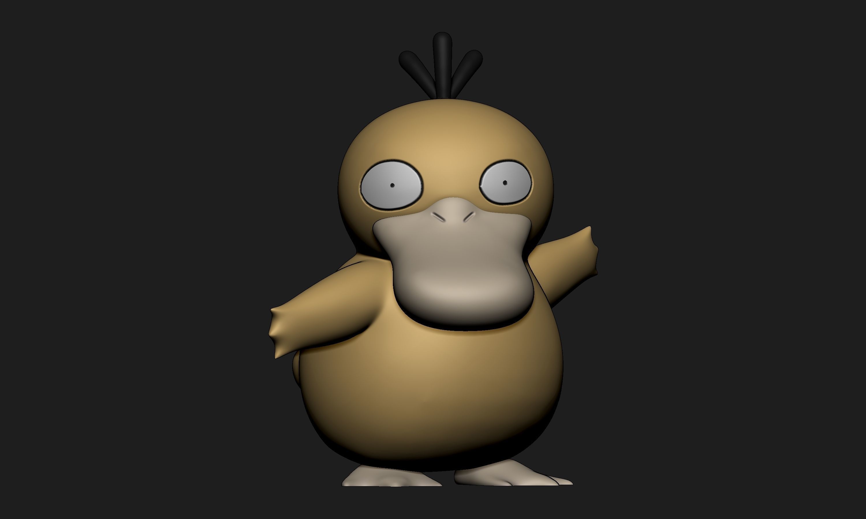 Pokemon - Psyduck and Golduck with 2 different poses each 3D model 3D ...