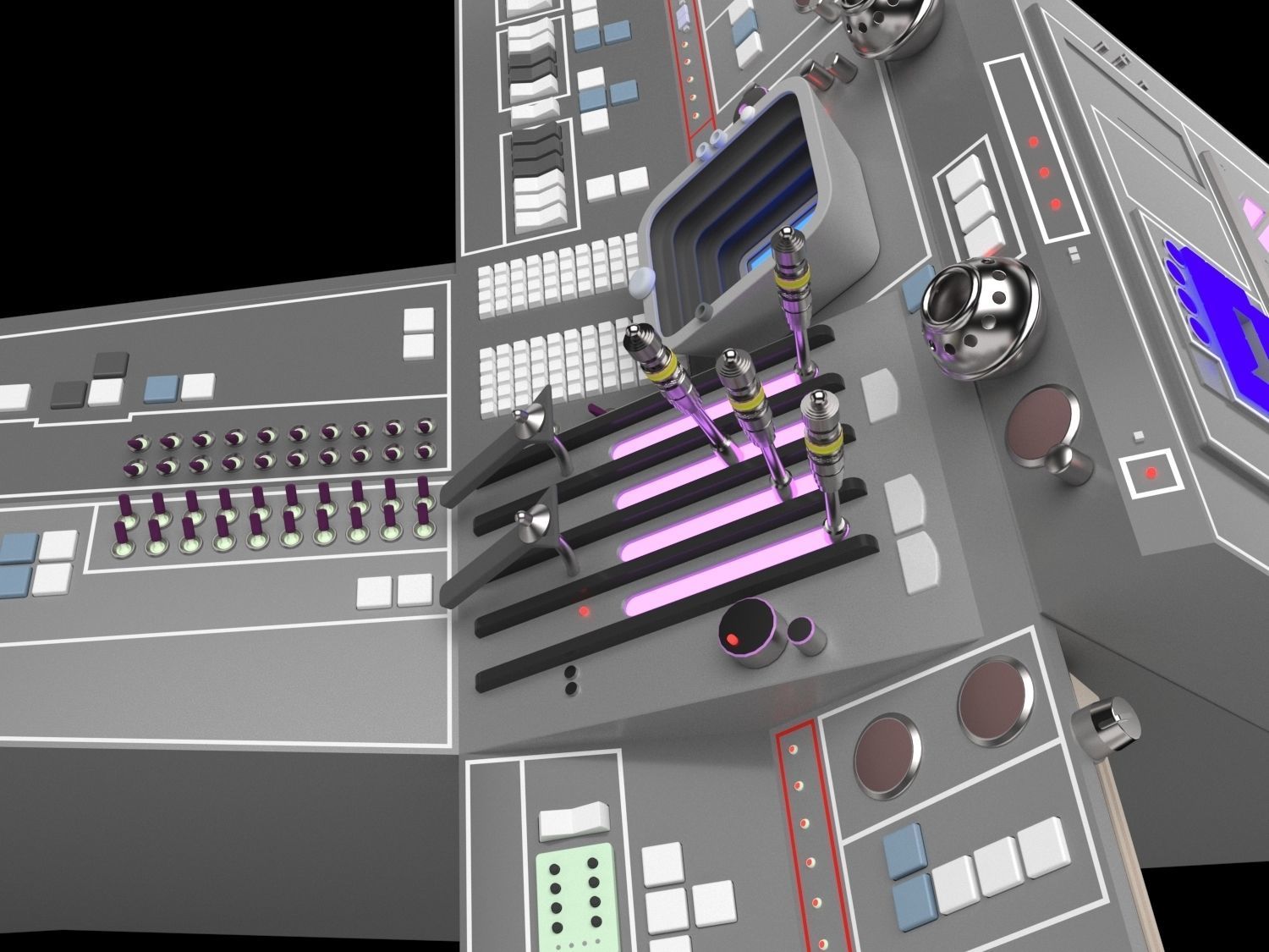 falcon cockpit console 3D model | CGTrader