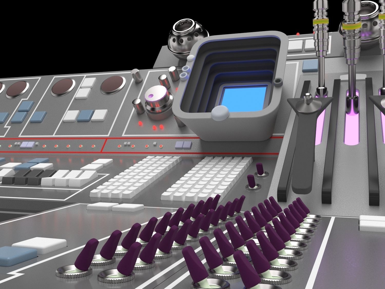 falcon cockpit console 3D model | CGTrader