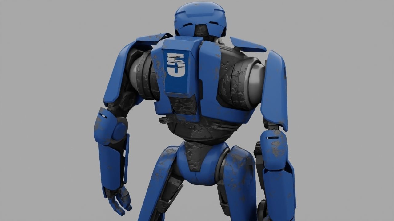 Cyborg cop rigged 3D model rigged | CGTrader