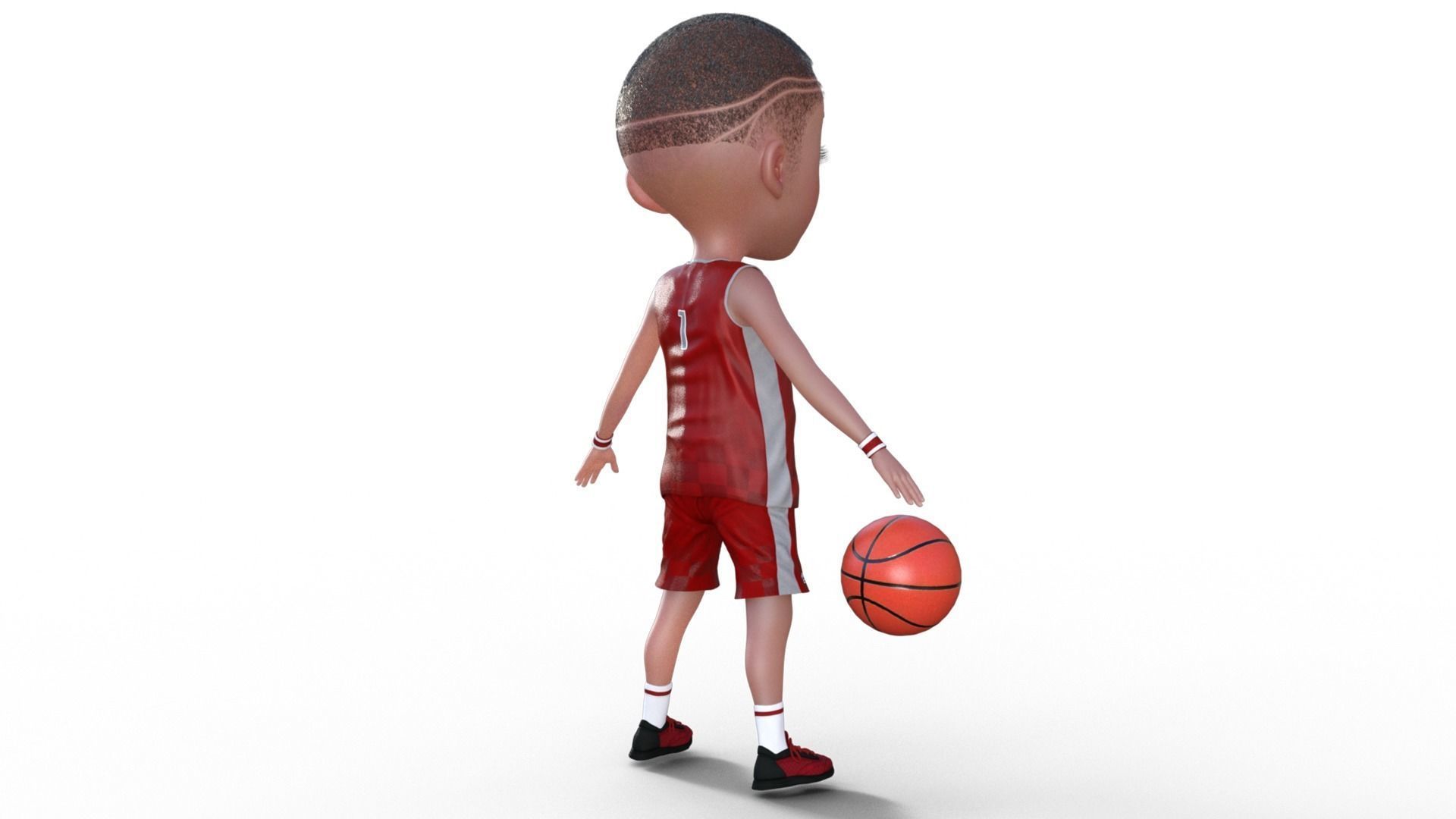 3D Cartoon Basketball Player Boy 3D model | CGTrader