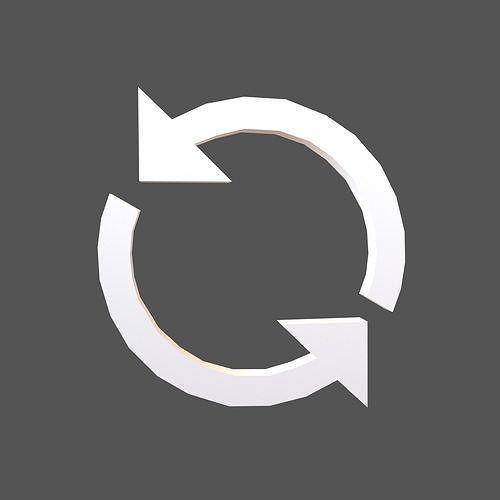 3D model Reload Symbol V1 002 VR / AR / low-poly | CGTrader