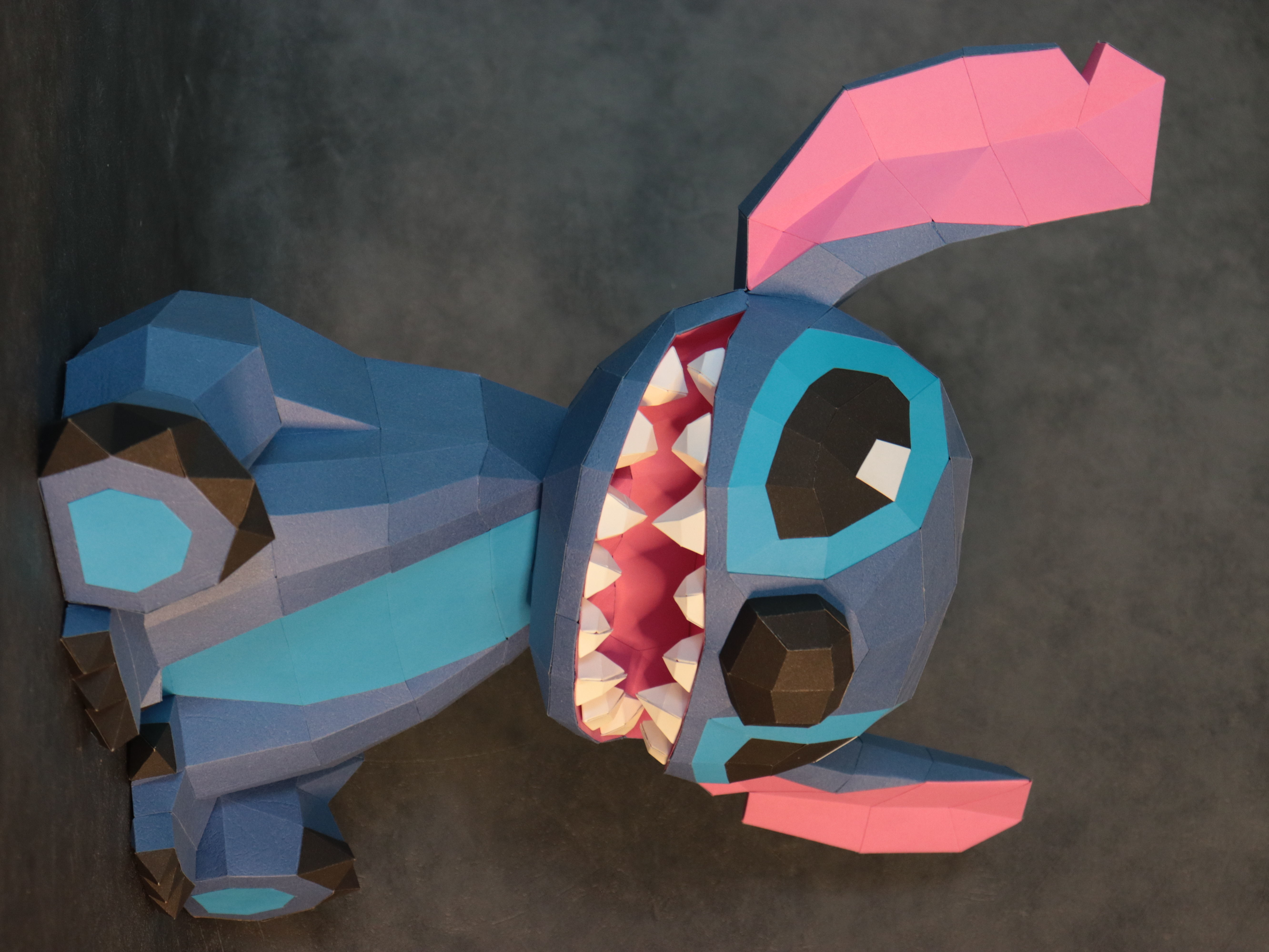 Stitch papercraft DIY pepakura origami template low poly 3D model ...