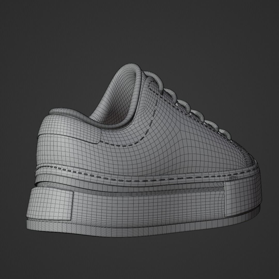 Low Top Sneaker free 3D model | CGTrader