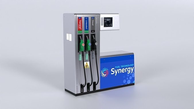 Fuel Dispenser ExxonMobil Brand 3D model | CGTrader