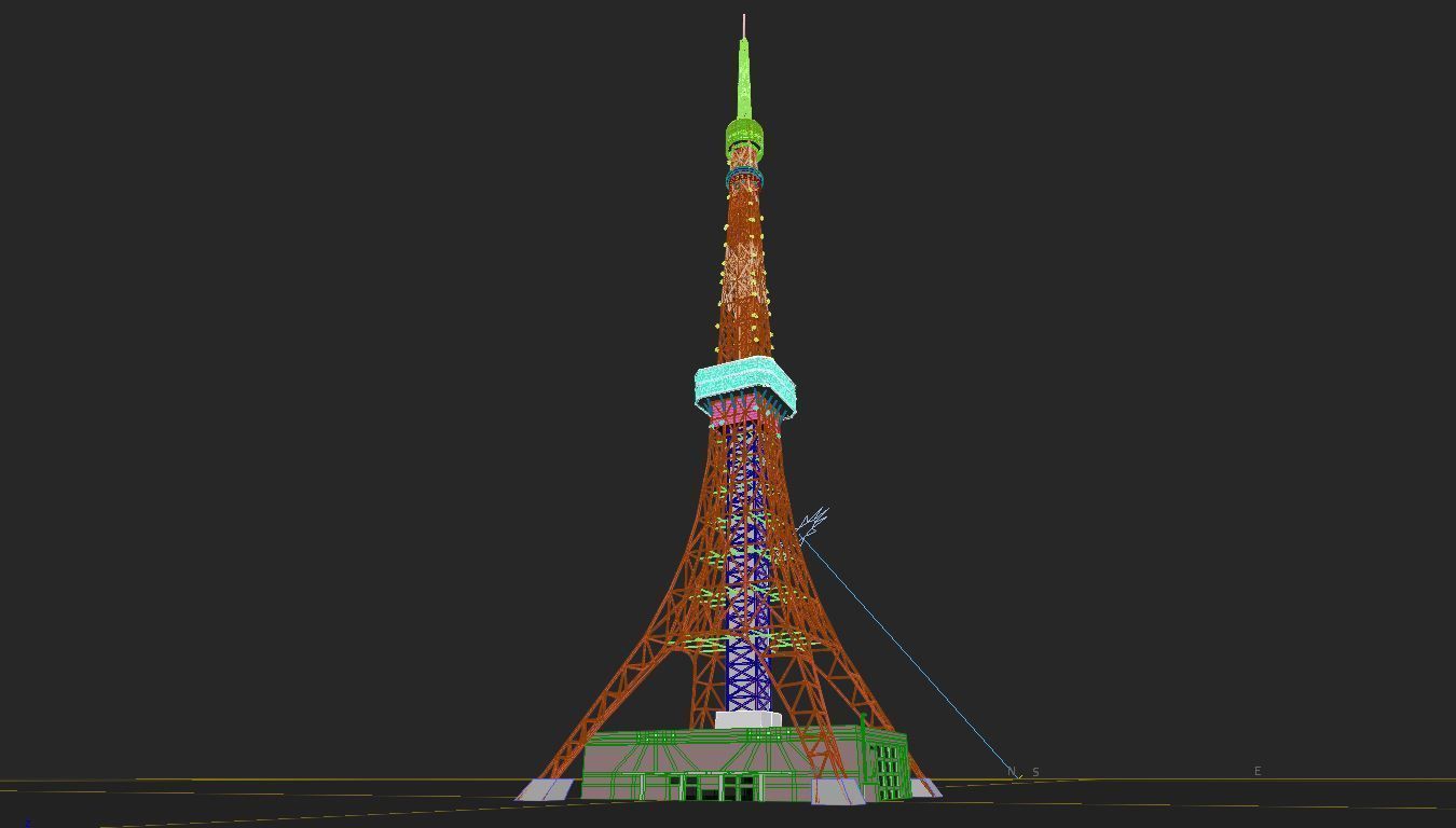 Tokyo Tower 3D model | CGTrader