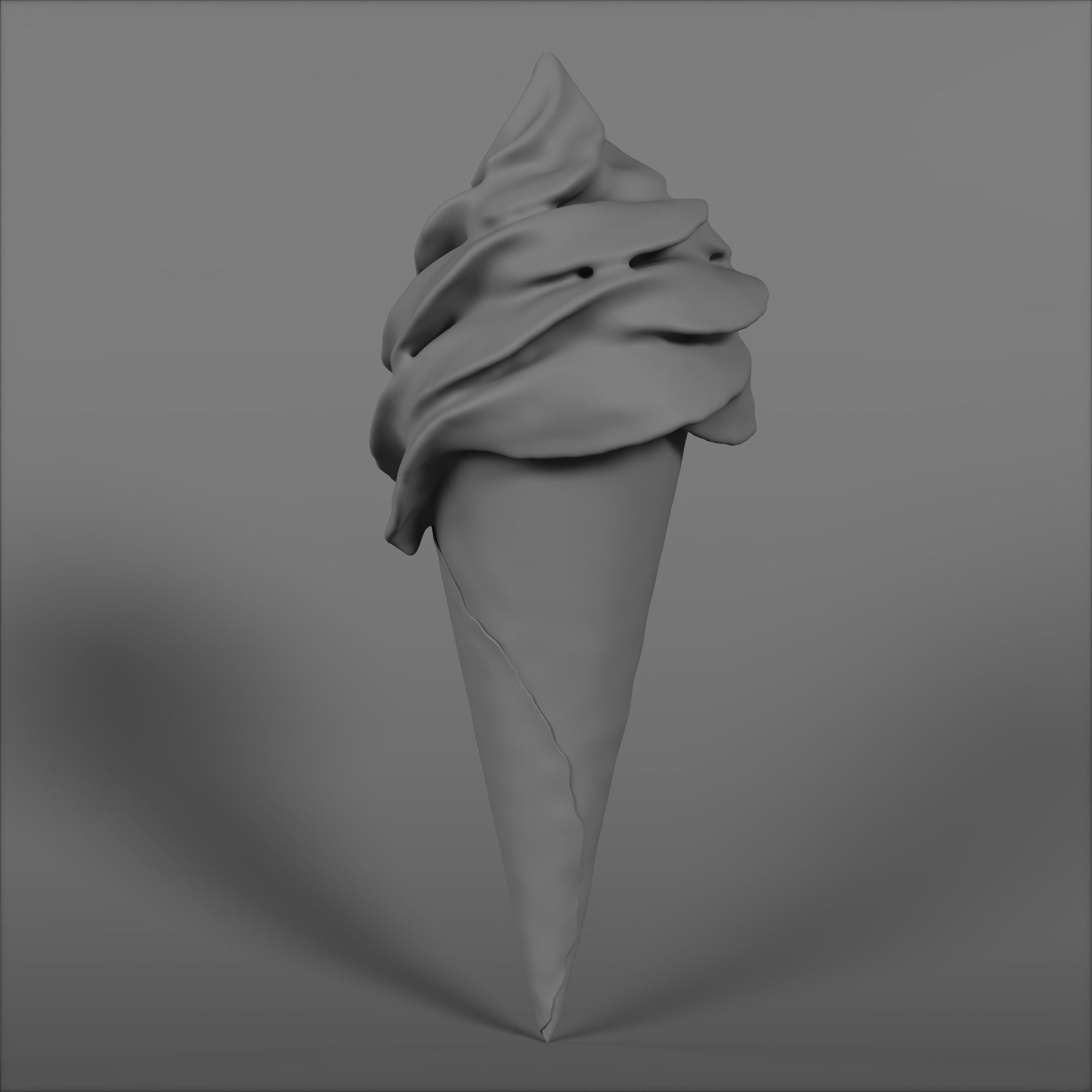 Soft Serve Ice Cream FBX and textures 3D model | CGTrader