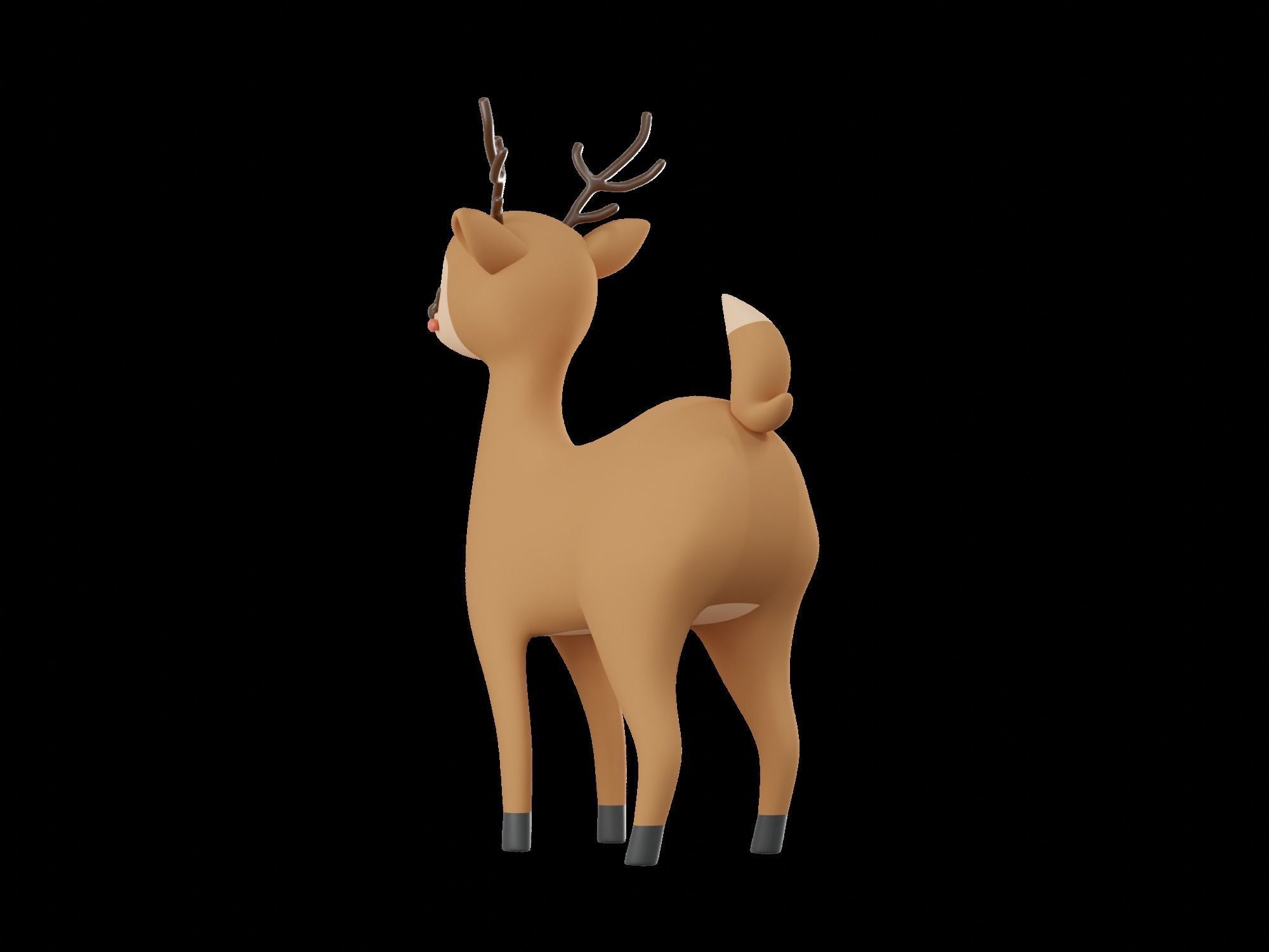 character Cartoon Deer 3D model | CGTrader