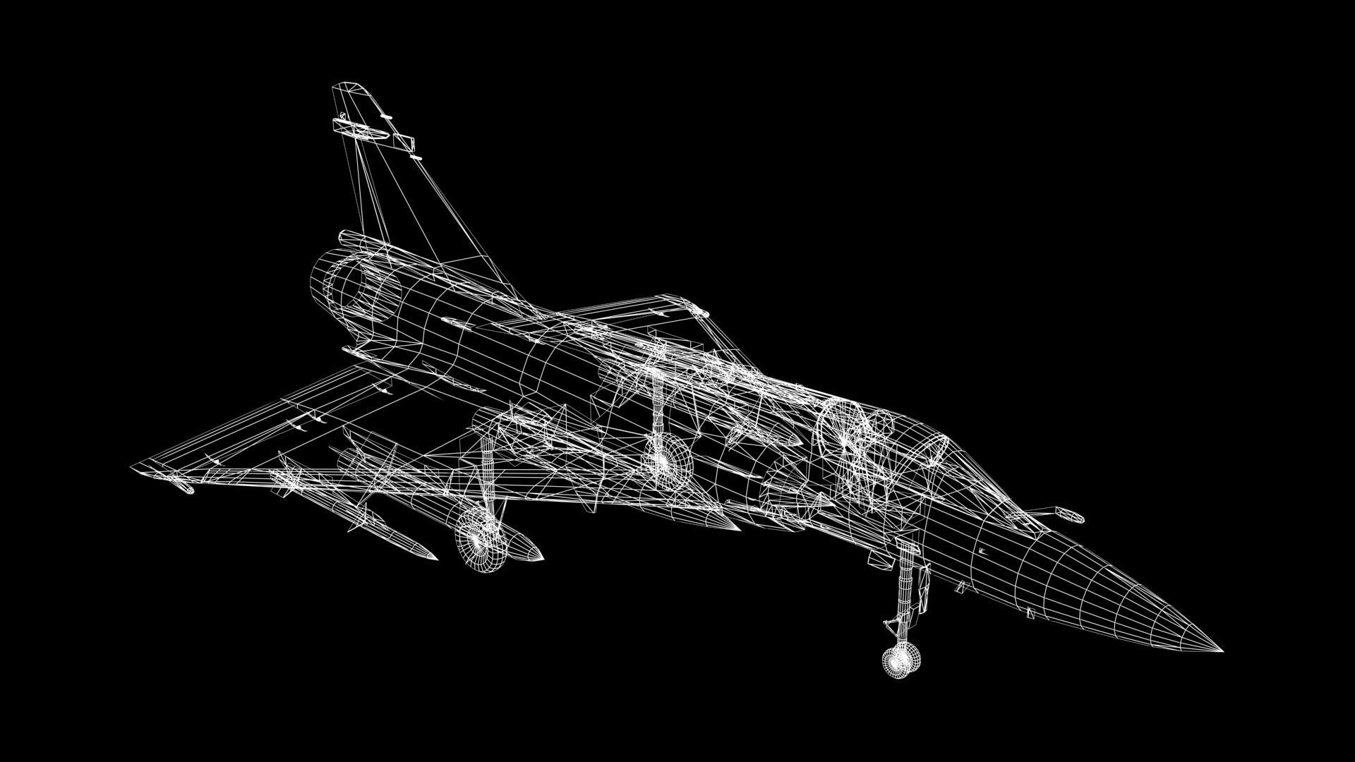 3D model Mirage 2000 France VR / AR / low-poly | CGTrader