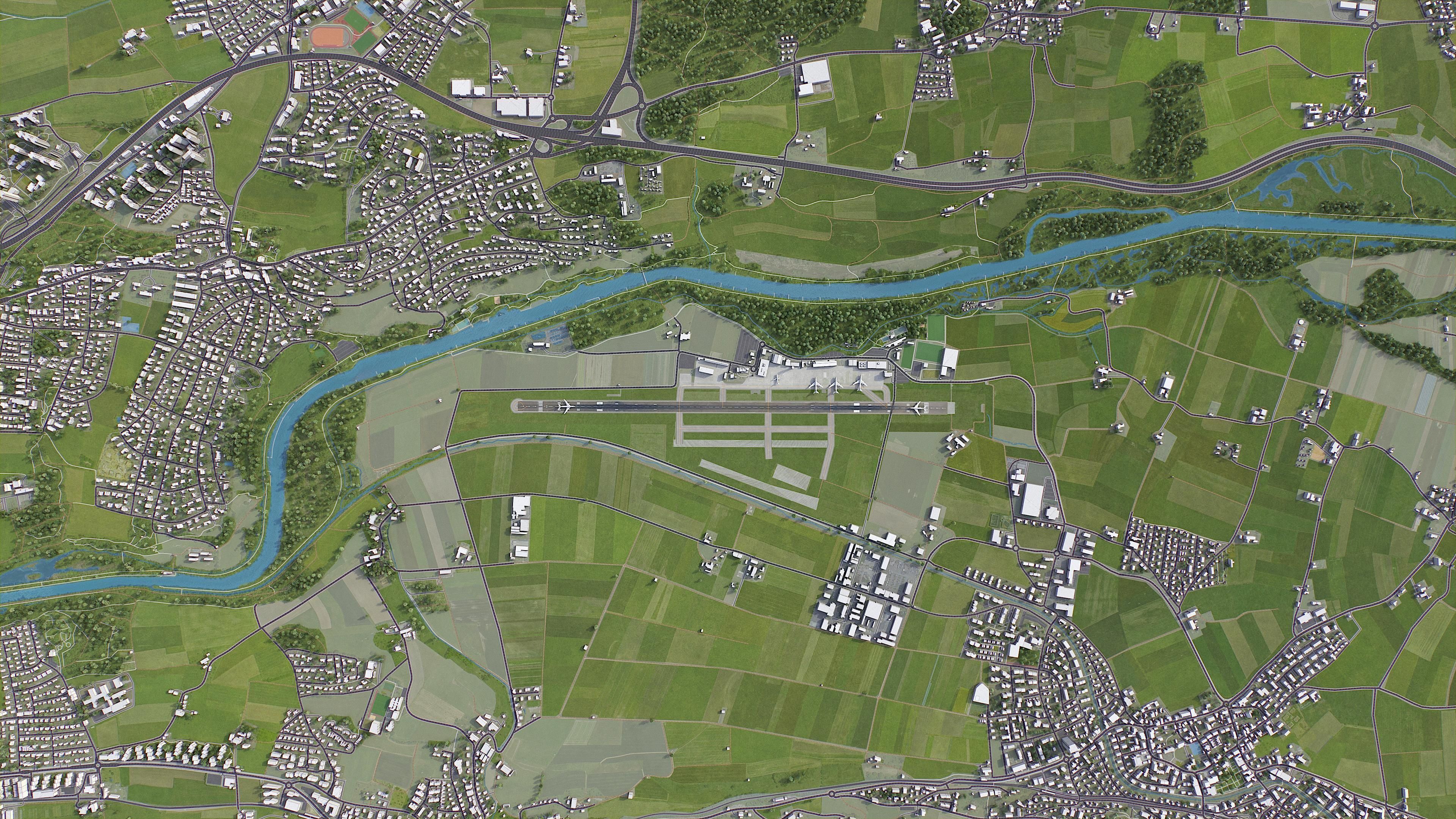 3D model Bern Airport VR / AR / low-poly | CGTrader