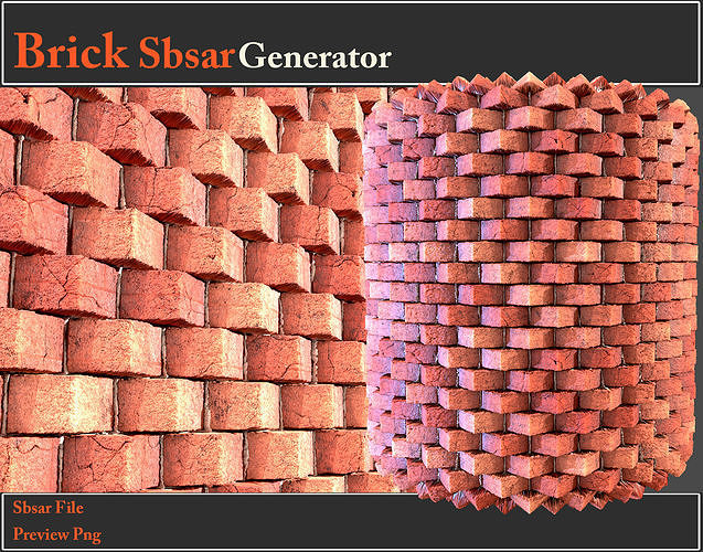 Brick SBSAR Generator free Texture | CGTrader