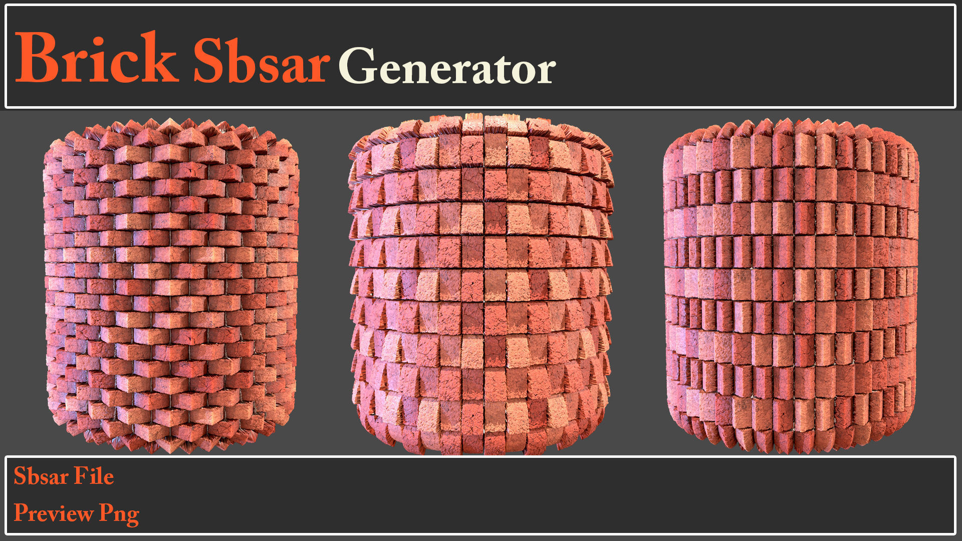 Brick SBSAR Generator free Texture | CGTrader