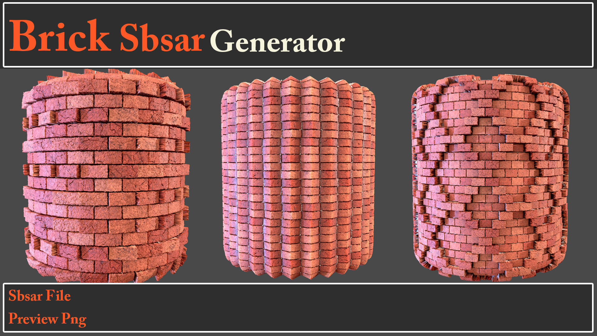 Brick SBSAR Generator free Texture | CGTrader