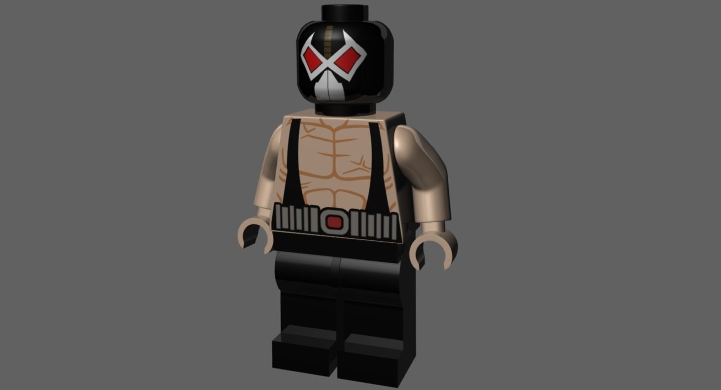 LEGO Bane 3D model rigged | CGTrader