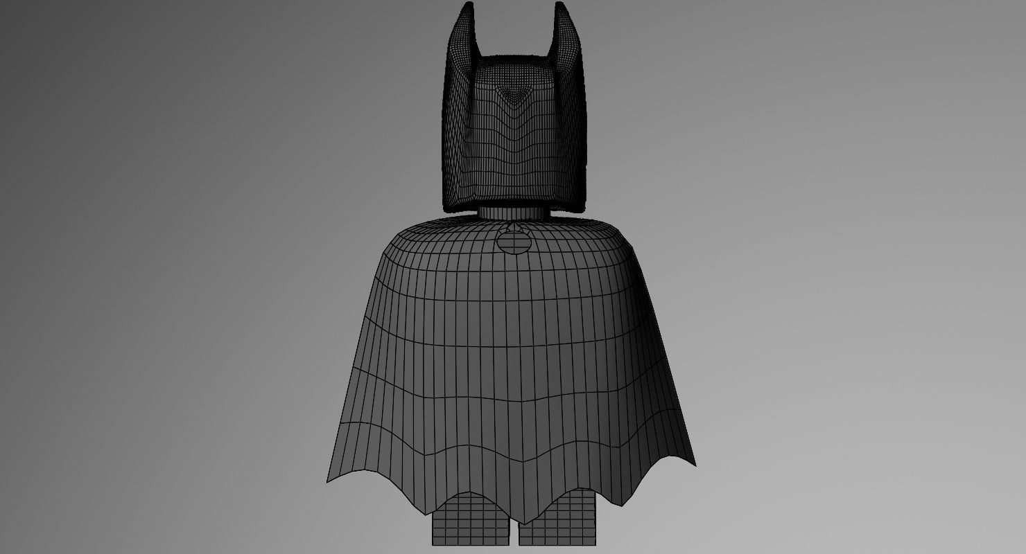 LEGO Batman Classic Blue and Grey 3D model rigged | CGTrader