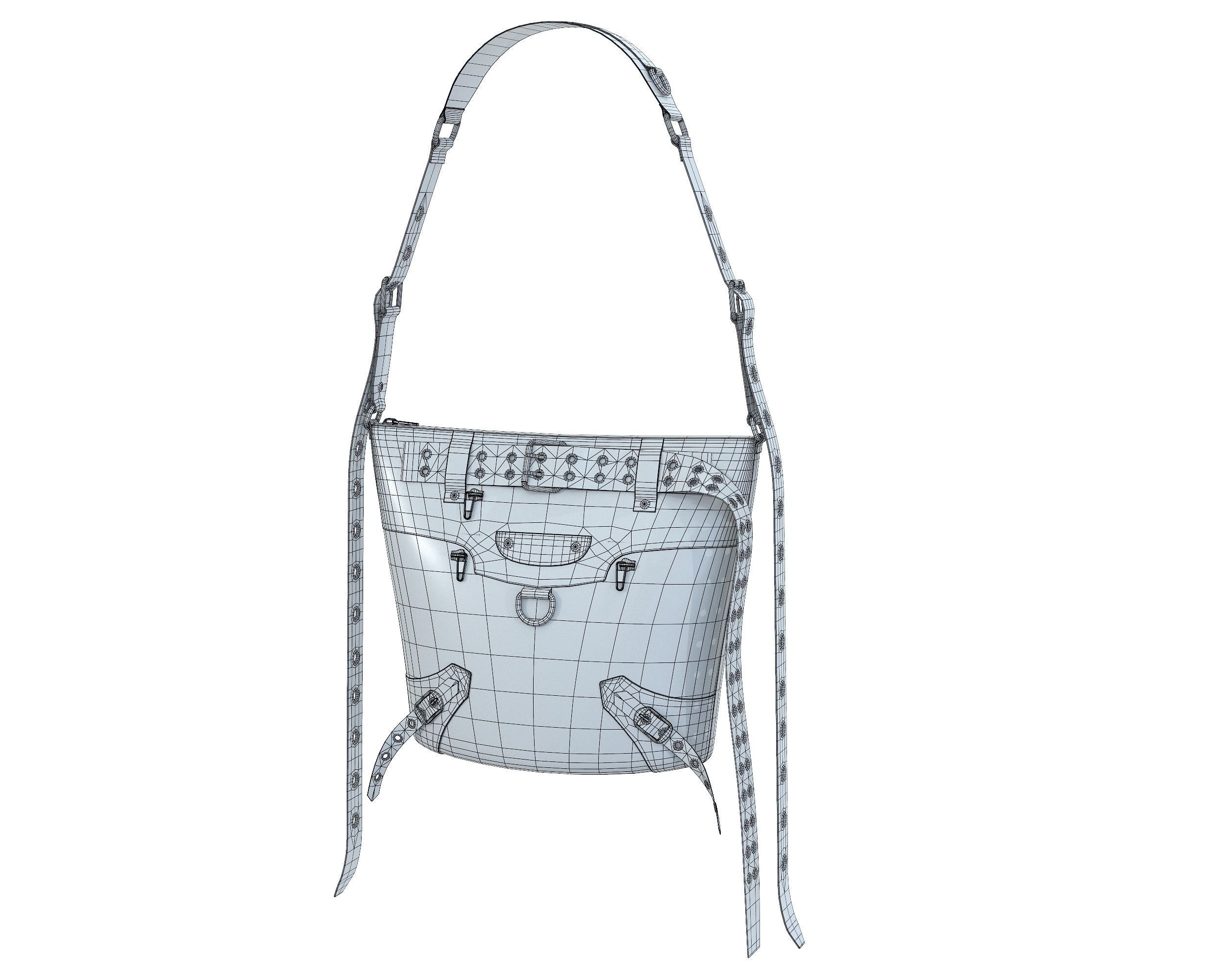 3D model Balenciaga Emo Bucket Bag VR / AR / low-poly | CGTrader