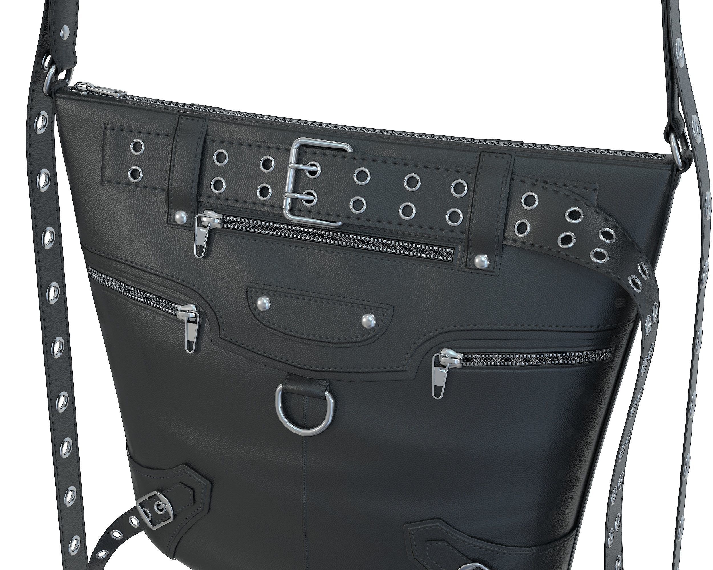 3D model Balenciaga Emo Bucket Bag VR / AR / low-poly | CGTrader