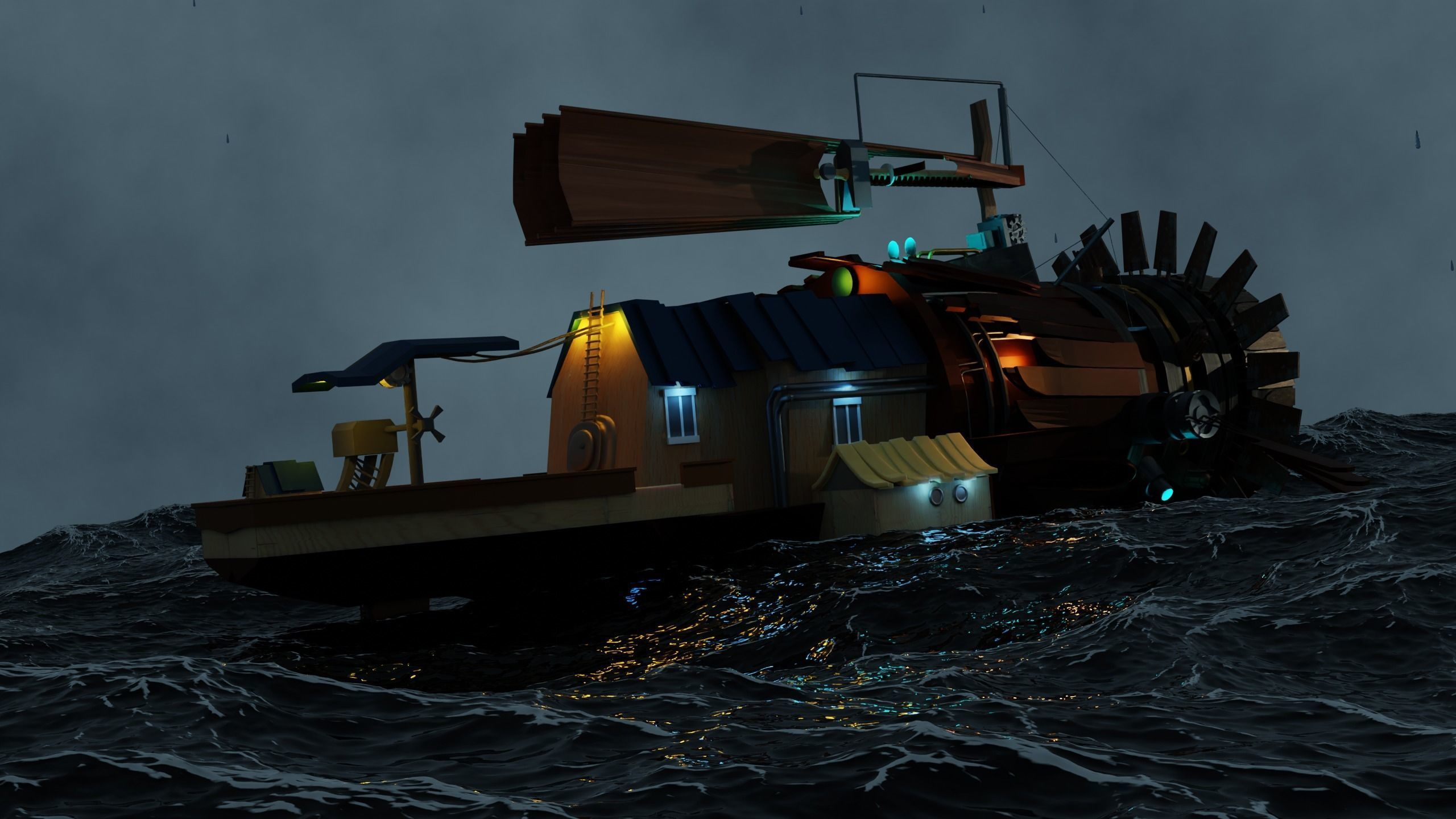 FAR changing tides 3D model animated | CGTrader