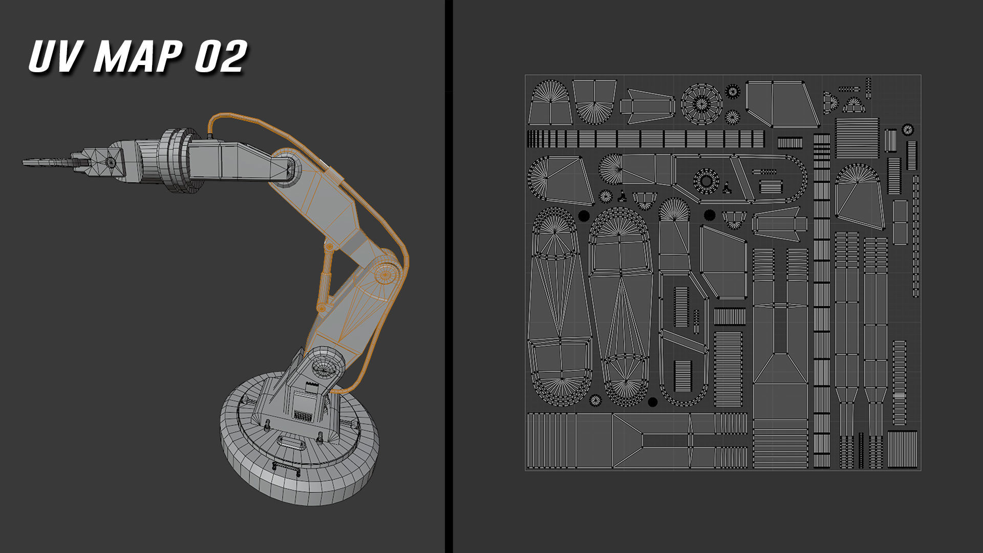 3D model Mechanical Arm - Lowpoly - 4k Textures - Rigged VR / AR / low ...