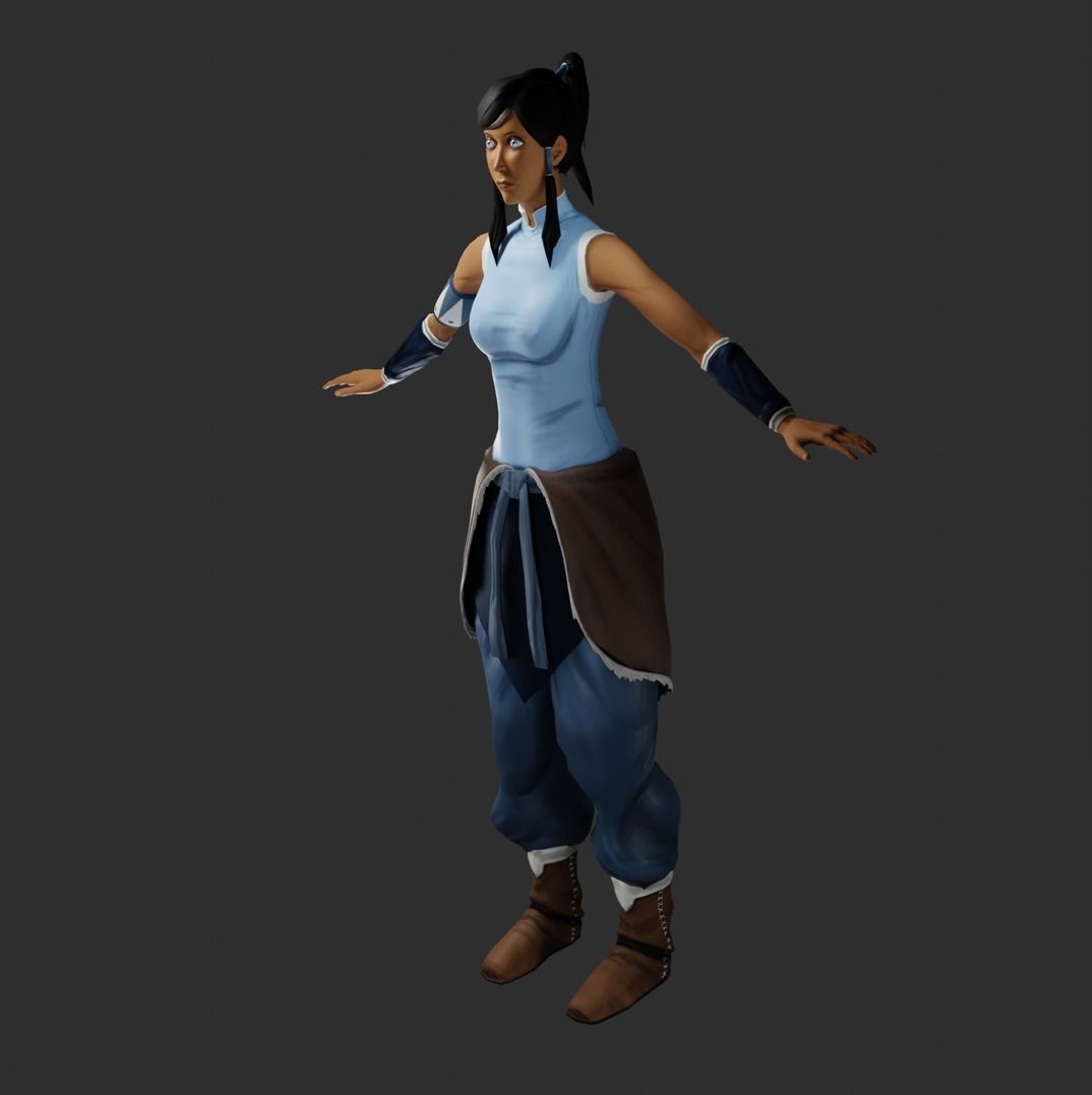 3D model Korra - Avatar VR / AR / low-poly | CGTrader