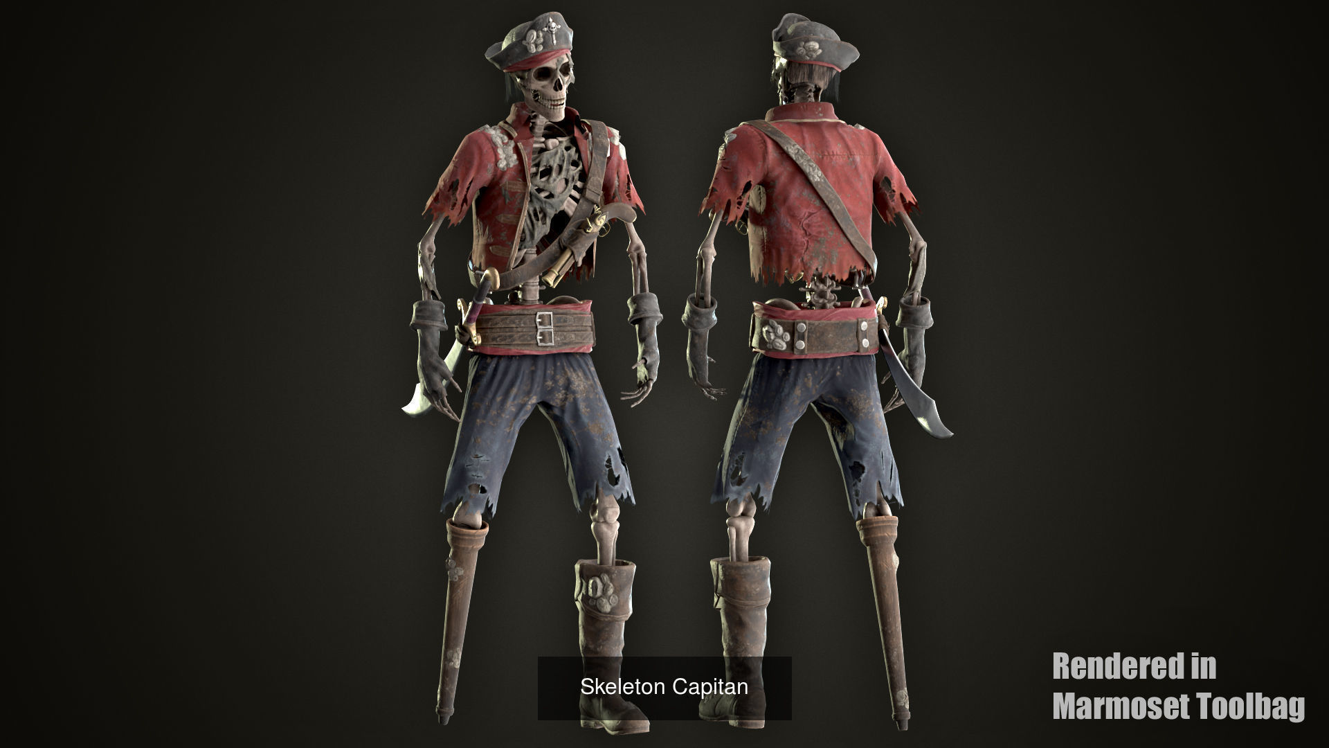 Skeletone Pirates Bundle 3D Model Collection | CGTrader