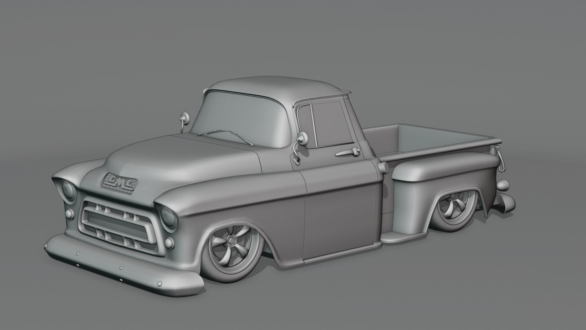 3D model 1956 Chevrolet 3100 Pickup Truck VR / AR / low-poly | CGTrader