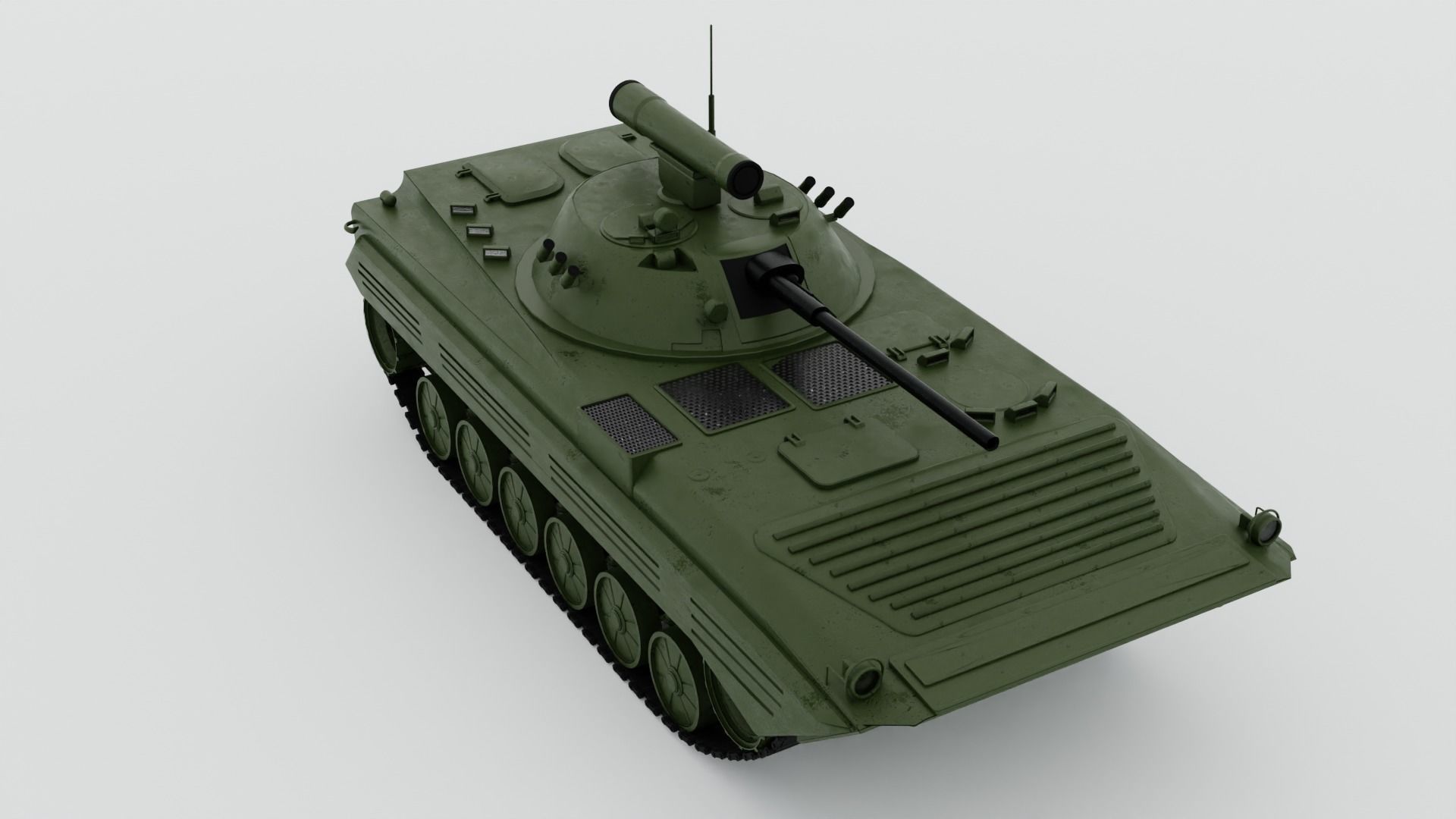 BMP-2 armoured tank free 3D model | CGTrader