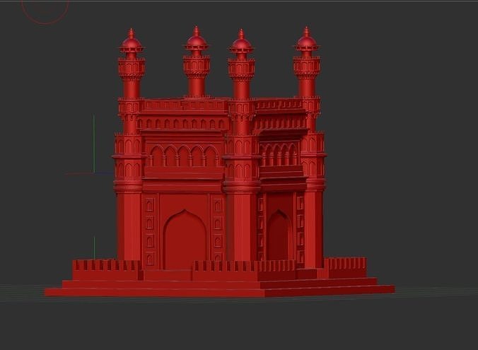 Charminar 3D model 3D printable | CGTrader
