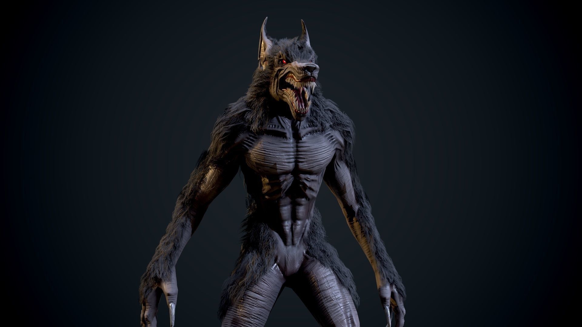 3D model Evil werewolf VR / AR / low-poly | CGTrader