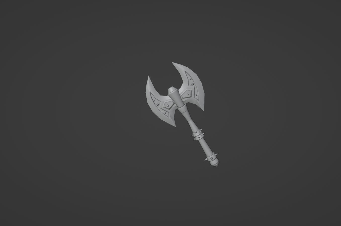Two face axe 3D model 3D printable | CGTrader