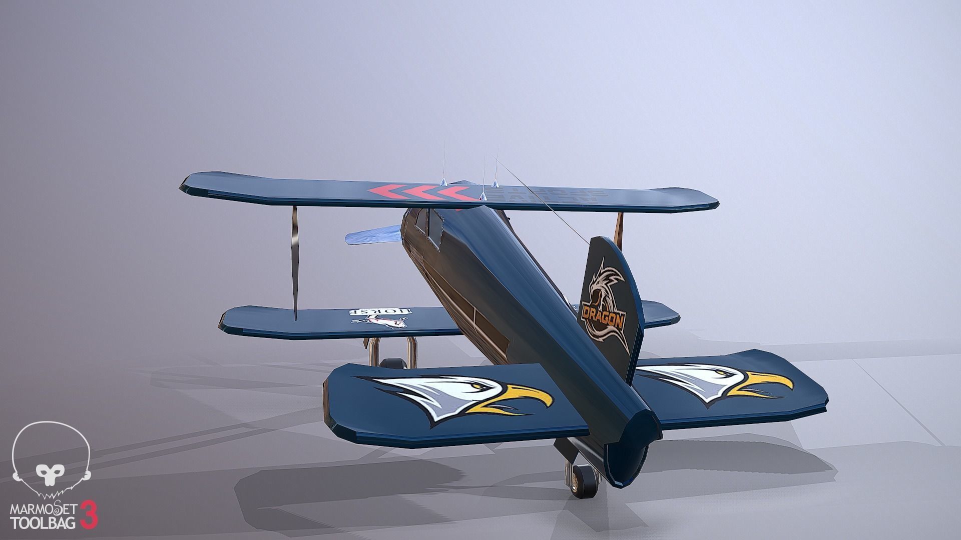 3D model Racing aircraft VR / AR / low-poly | CGTrader