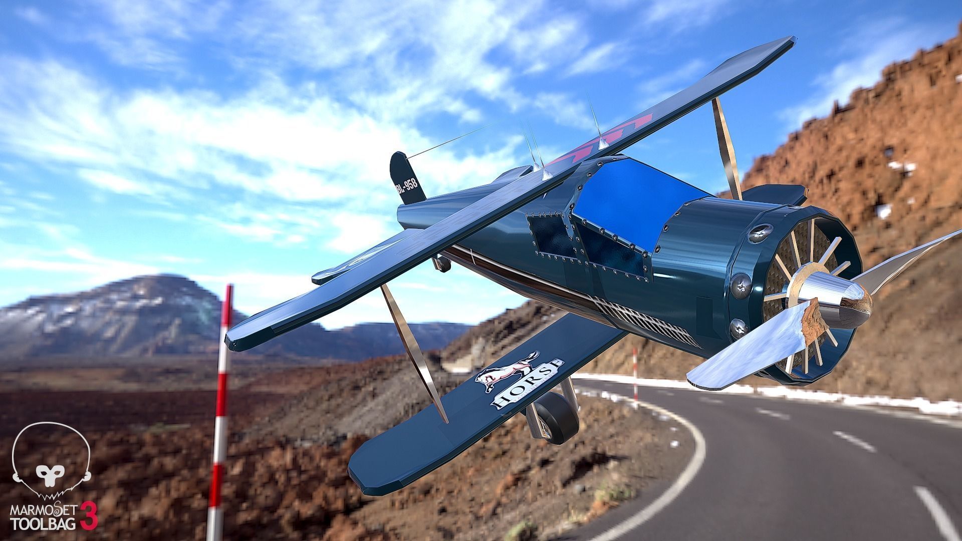 3D model Racing aircraft VR / AR / low-poly | CGTrader