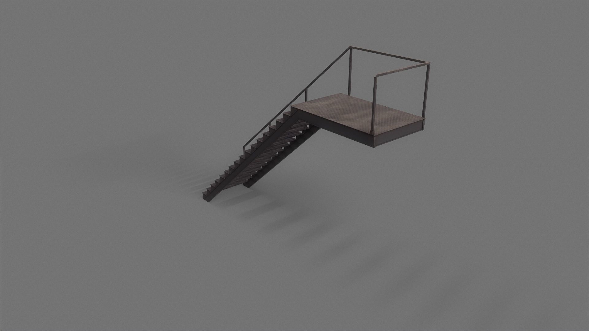 3D model Industrial Stairs Low Poly VR / AR / low-poly | CGTrader
