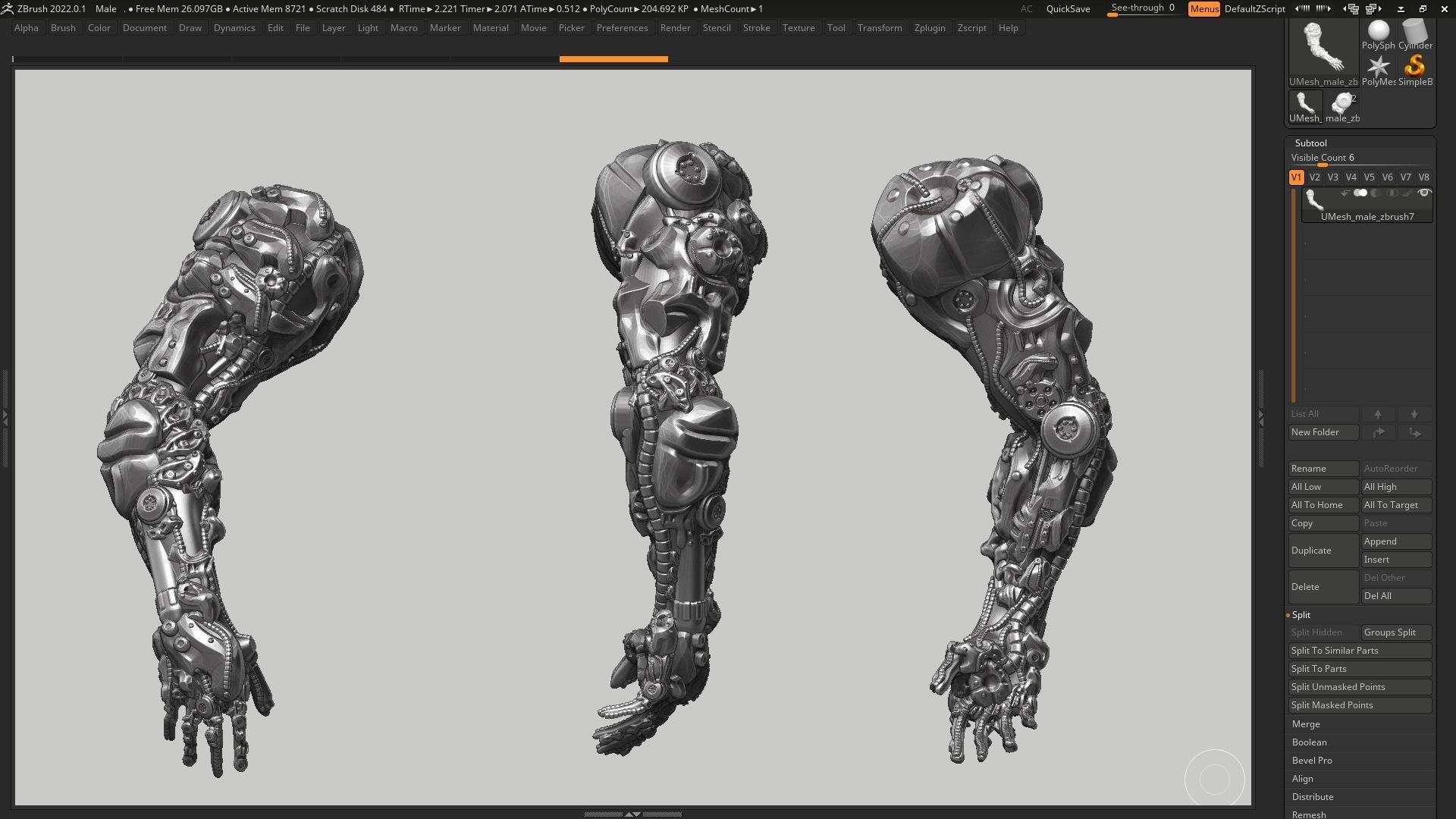 robot hand a03 3d print model 3D model 3D printable | CGTrader