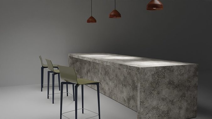 Kitchen counter 3D model | CGTrader