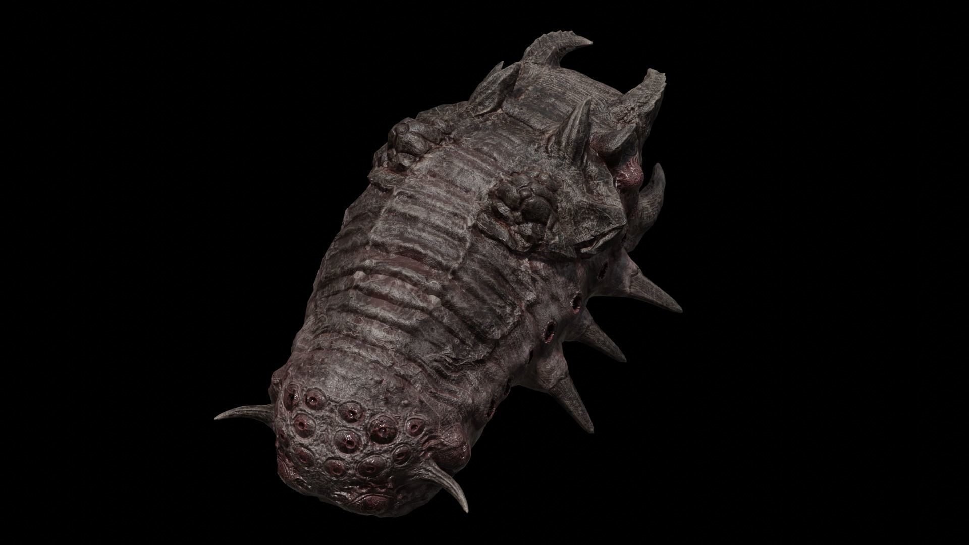 3D model Mutant alien worm VR / AR / low-poly | CGTrader
