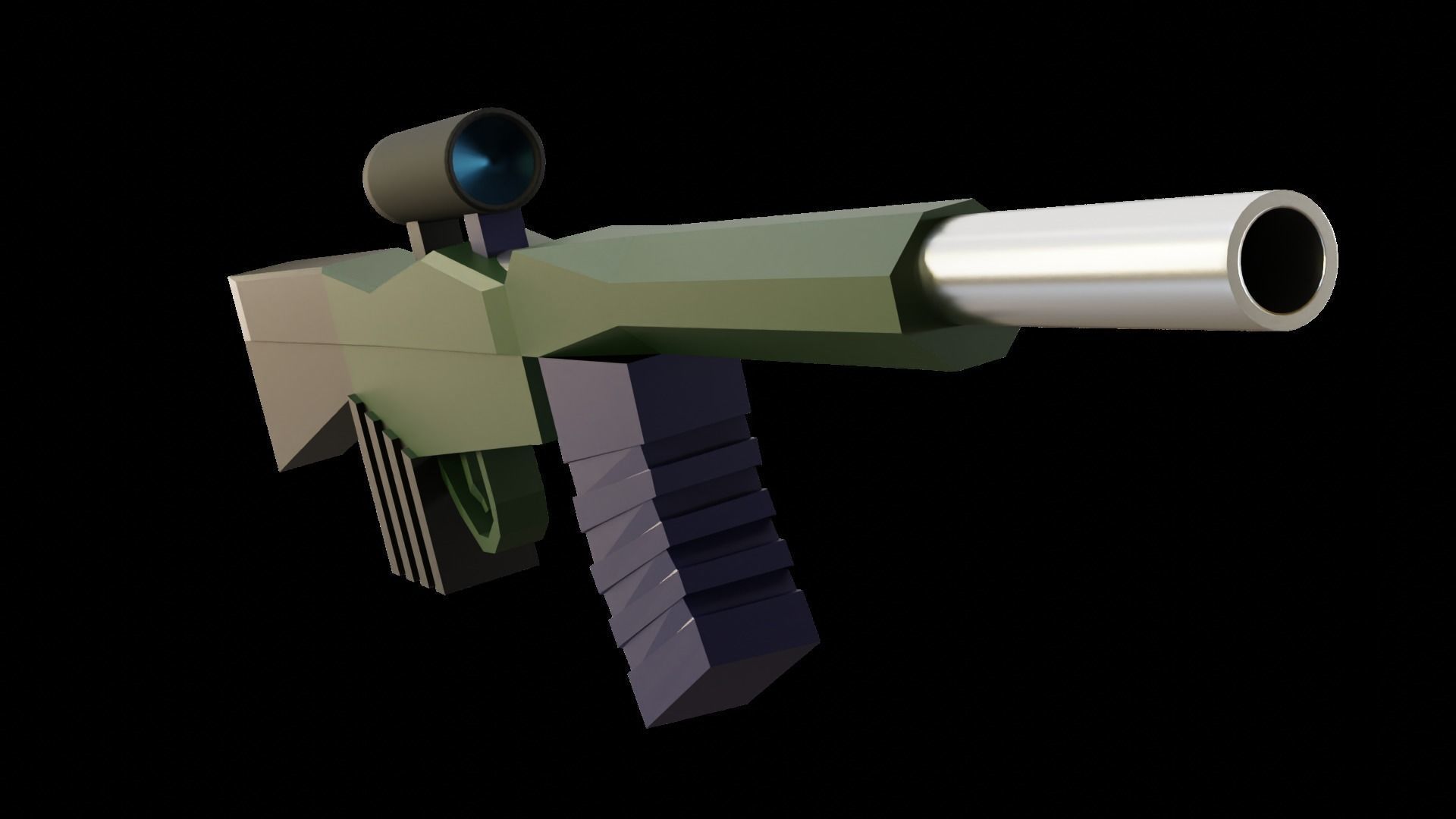 3D model Game ready Low poly Gun rifle VR / AR / low-poly | CGTrader