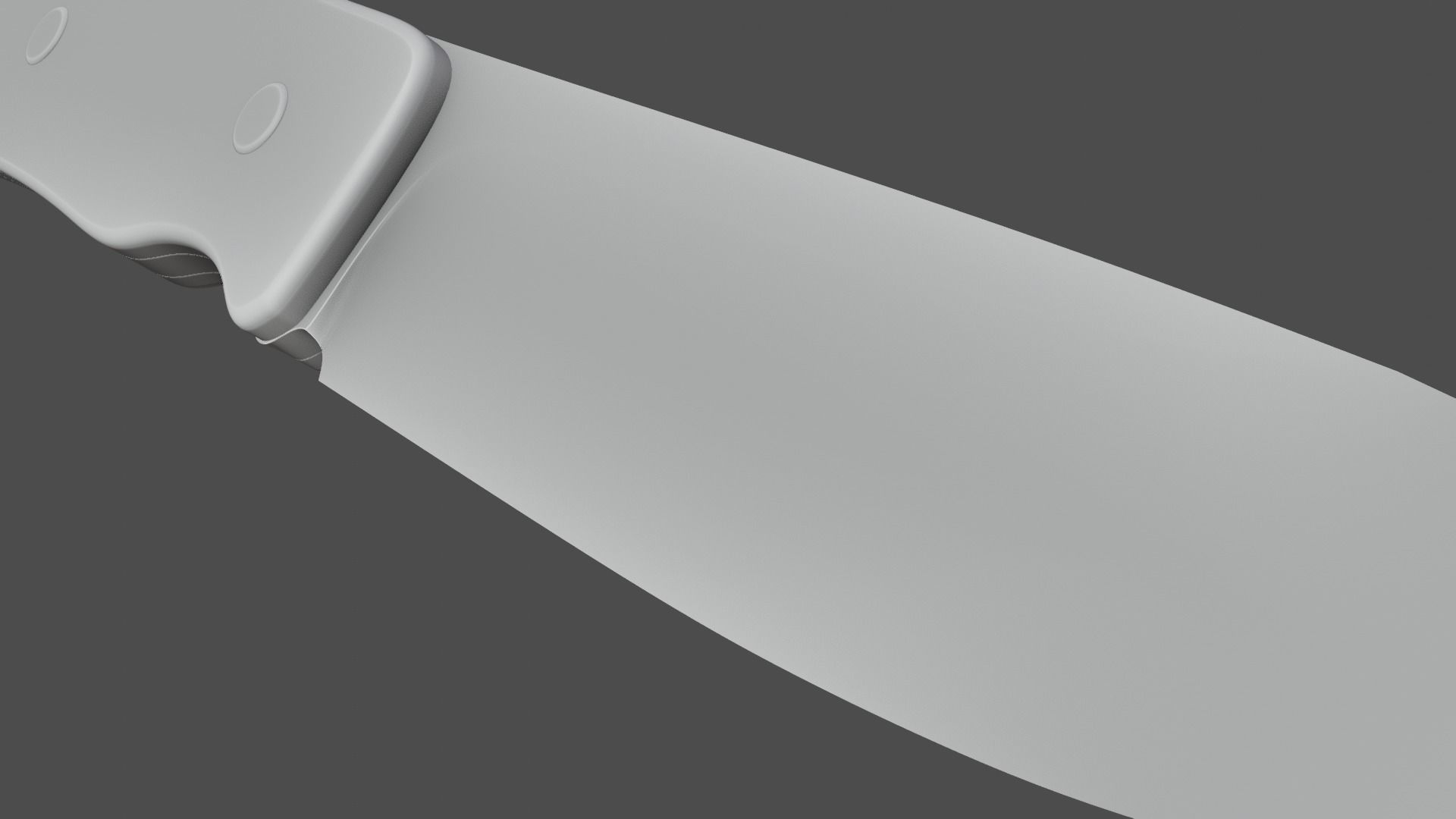 Tourist knife Hunting knife with textures and UVs 3D model | CGTrader