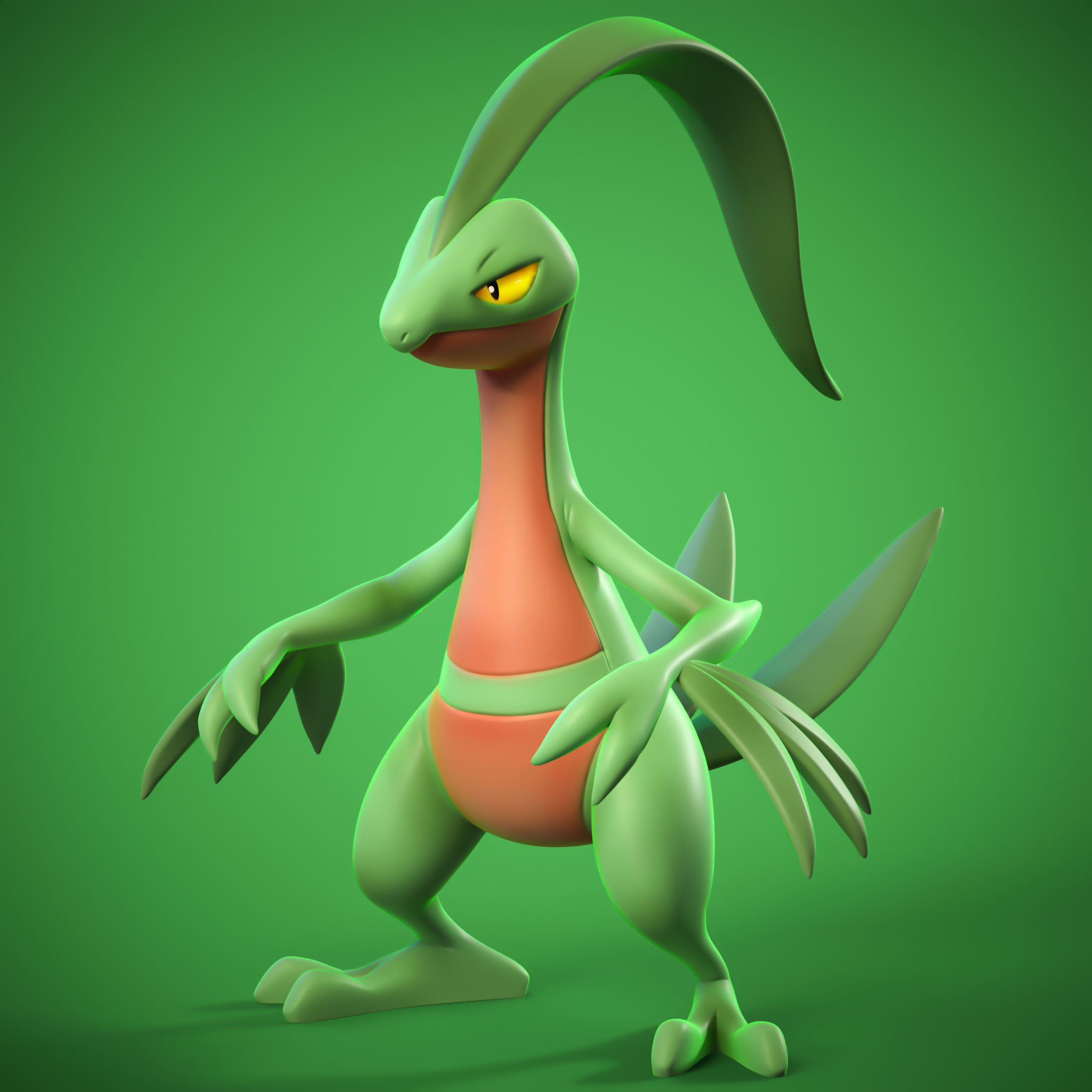 TREECKO EVOLUTIONS 3D model 3D printable | CGTrader