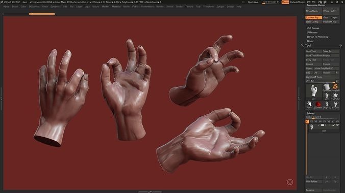 Hand pose 08 3d print model 3D model 3D printable | CGTrader