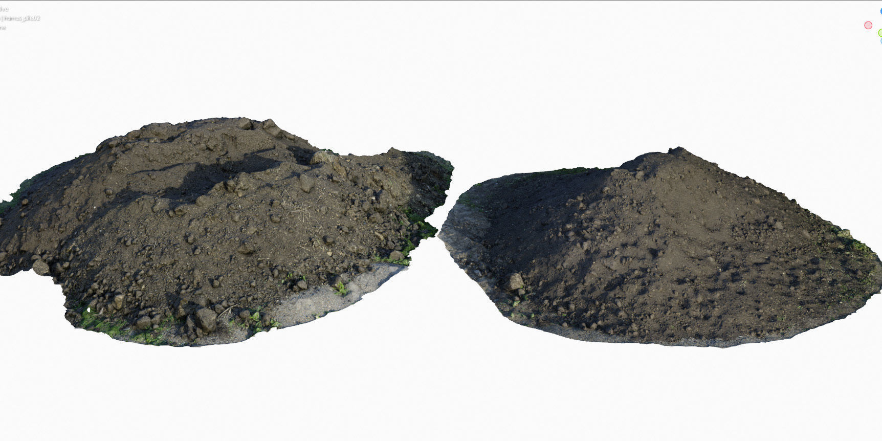 Heaps of black earth 3D model | CGTrader