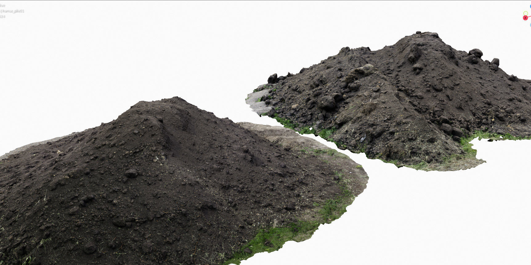 Heaps of black earth 3D model | CGTrader