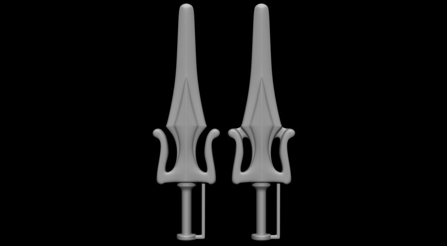 3D PRINTABLE HE-MAN AXE AND POWER SWORD - 1982 - HEMAN WEAPON 3D model ...