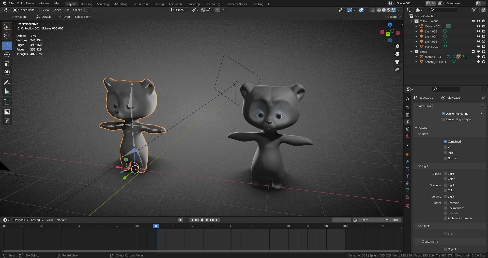 Bear in Brave Movie free VR / AR / low-poly 3D model animated rigged ...