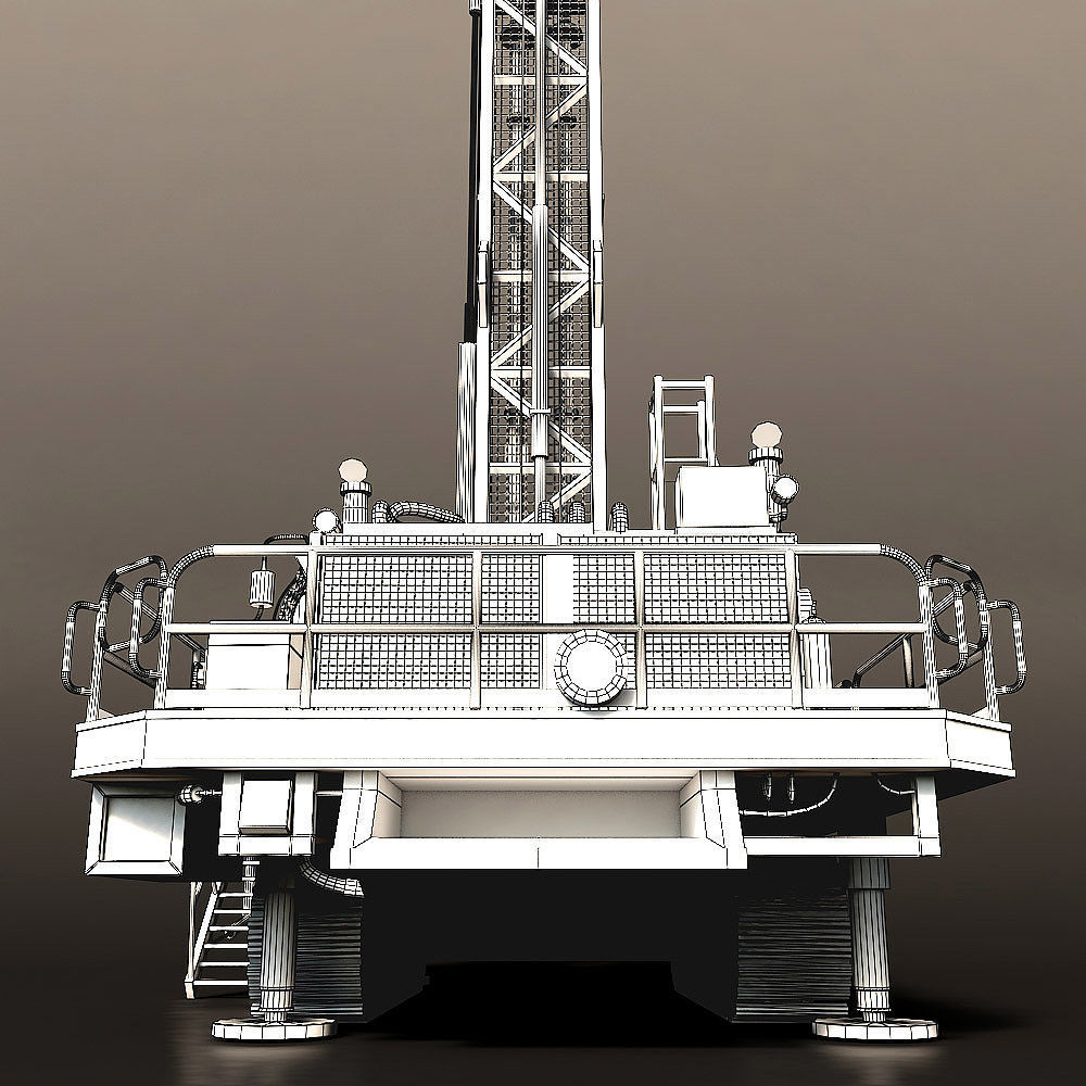 Rotary Drilling Rig 3D model | CGTrader
