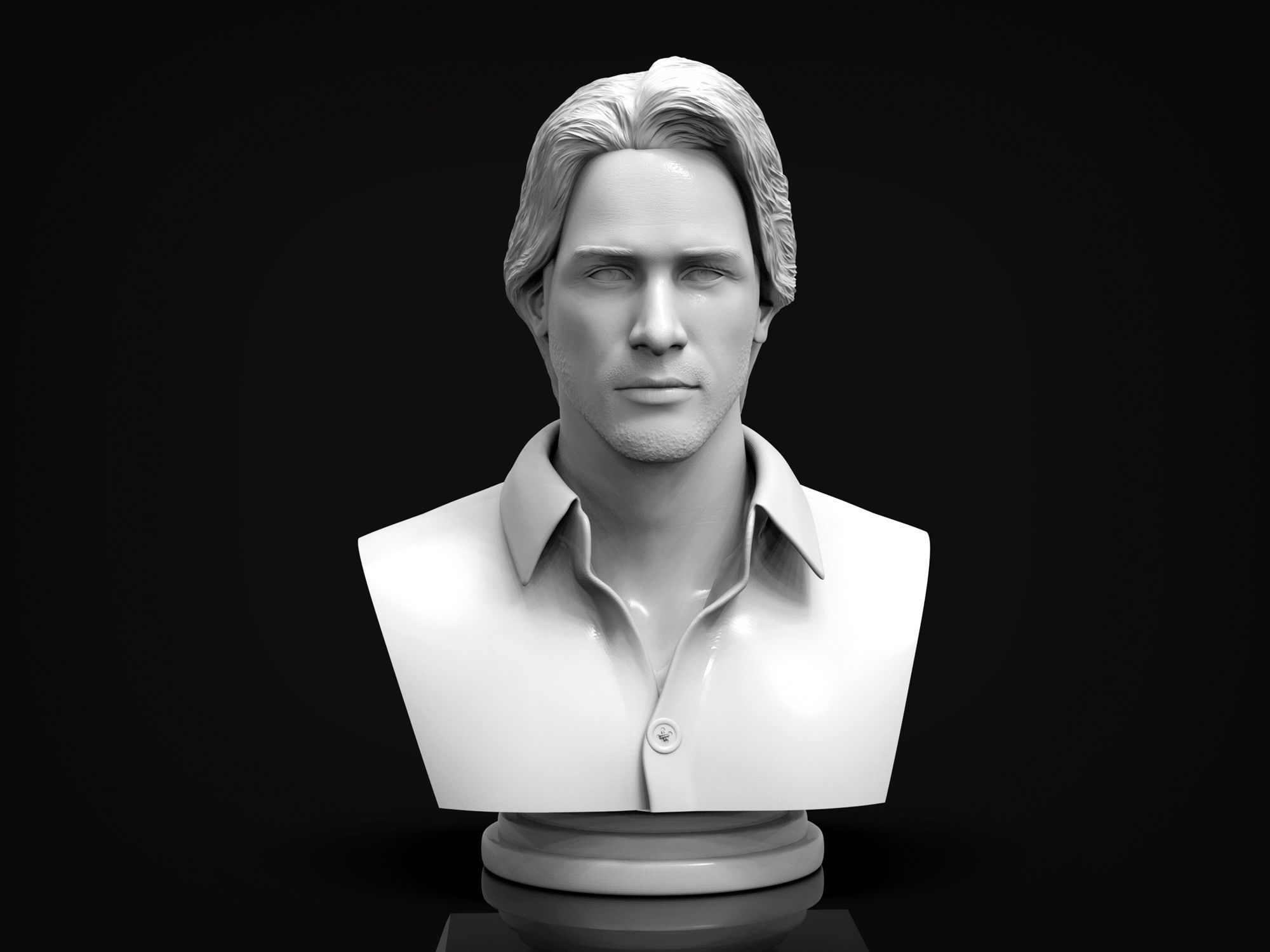 Keanu Reeves 3D Printable 3D model 3D printable | CGTrader