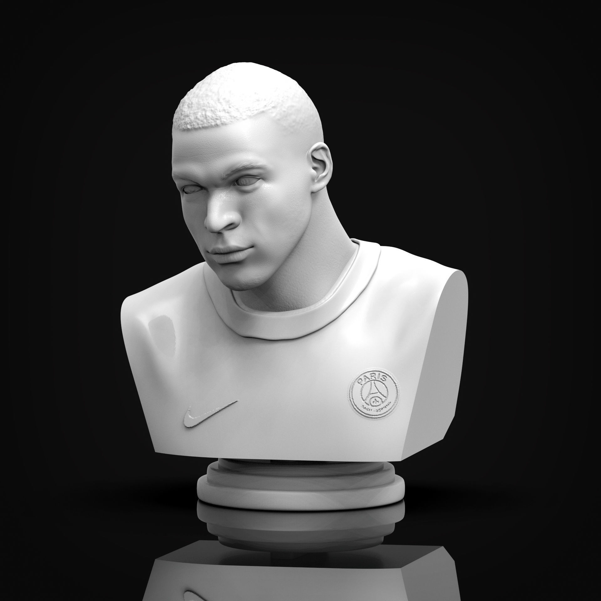 Kylian Mbappe 3D Printable Bust 3D model 3D printable | CGTrader