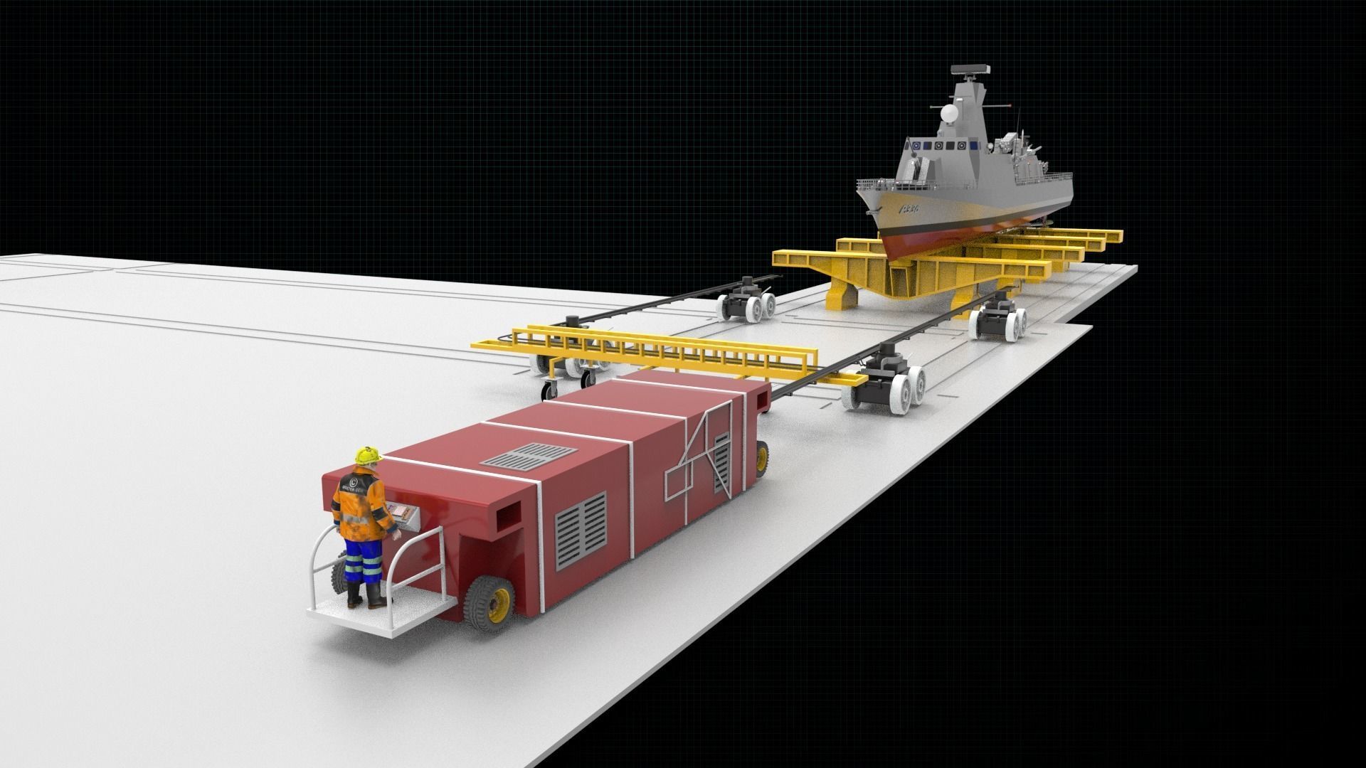 shipyard model 3D model | CGTrader